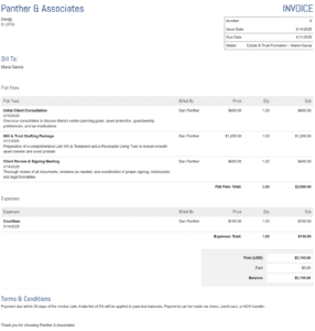 How to Create Legal Invoices that Save Time and Get Your Firm Paid ...