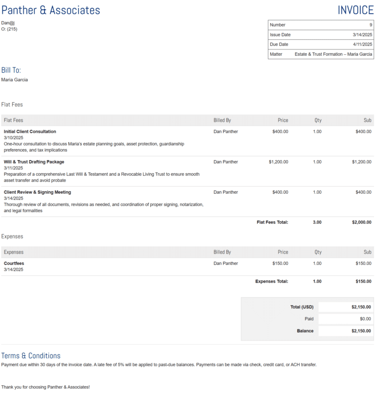 How to Create Legal Invoices that Save Time and Get Your Firm Paid ...