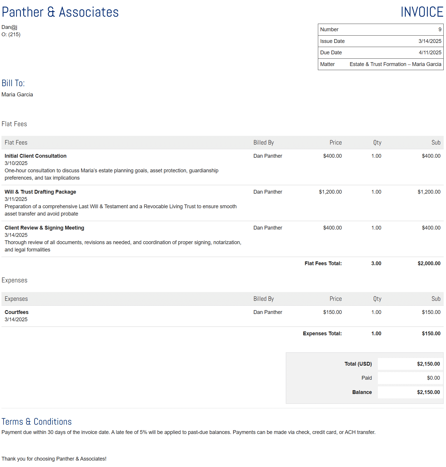 How to Create Legal Invoices that Save Time and Get Your Firm Paid ...