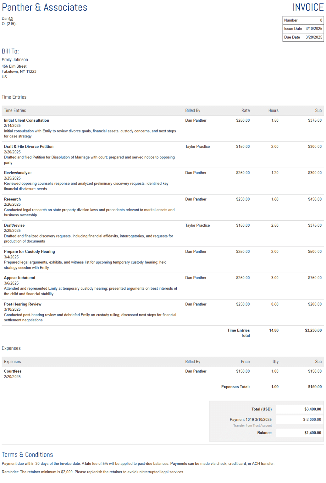 How to Create Legal Invoices that Save Time and Get Your Firm Paid ...