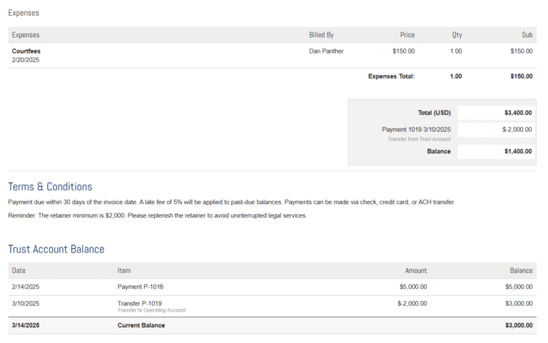 How to Create Legal Invoices that Save Time and Get Your Firm Paid ...